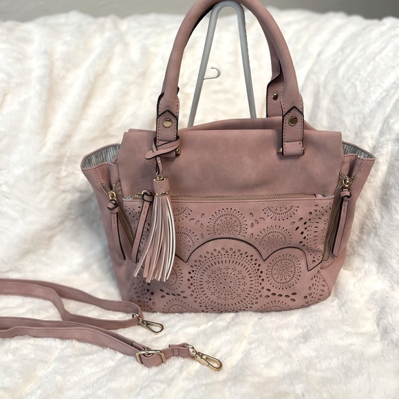 Violet Kay | Bags | Suede Purse Bag Satchel With Shoulder Strapviolet ...